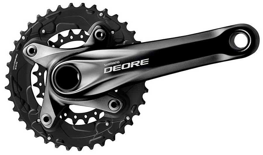 Шатуны Shimano FC-M615 DEORE 175мм, 38x24, +компоненты каретки BSA купить
